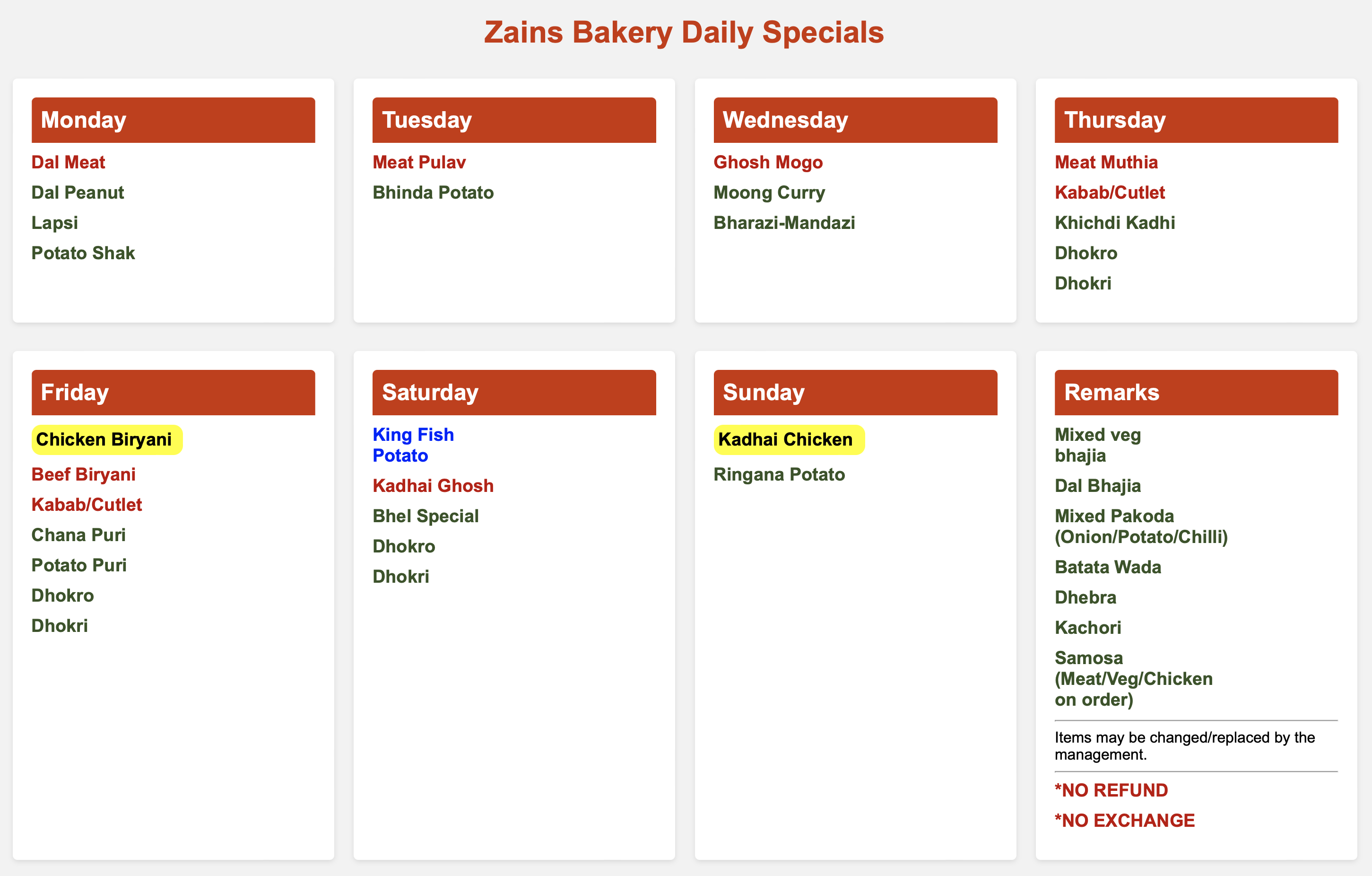 Zains Bakery